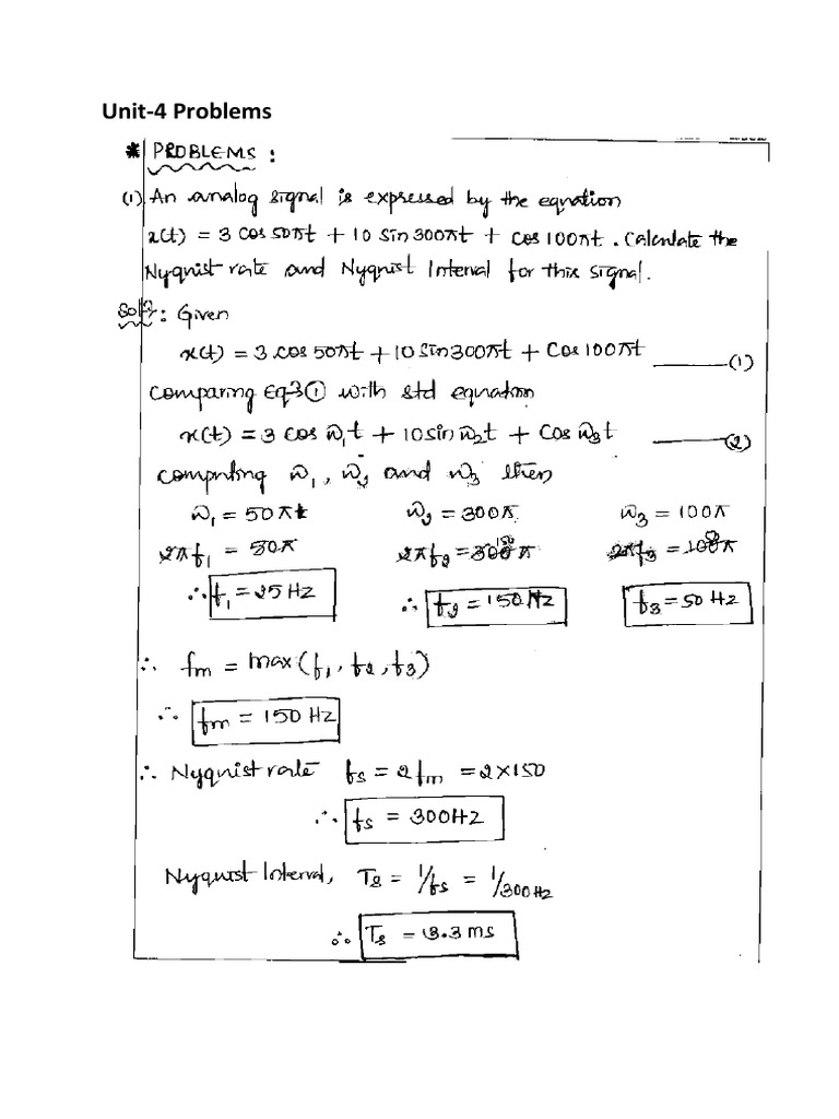 Unit-4 Problems | PDF
