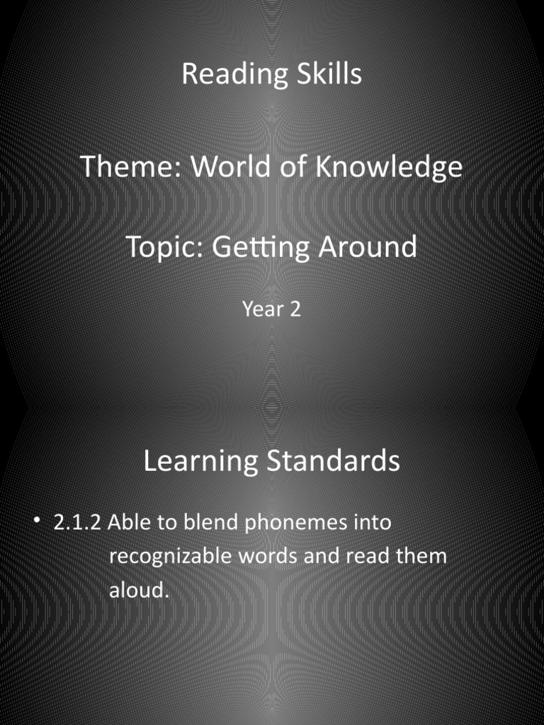 Reading Skills: Year 2 | PDF