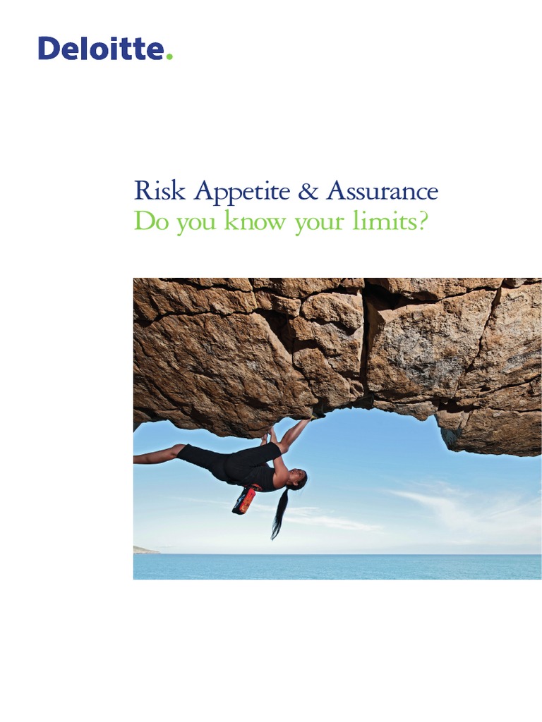 Risk Appetite & Assurance: Do You Know Your Limits? | PDF | Internal ...