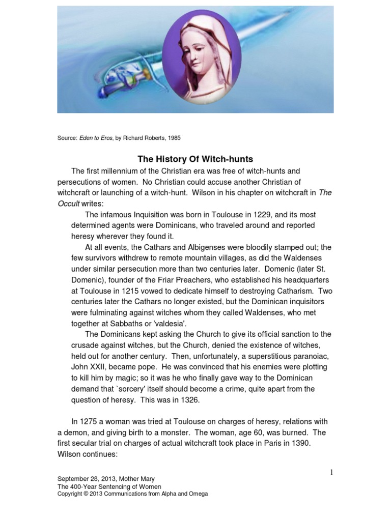 The History of Witch-Hunts: Occult Writes | PDF | Witch Hunt | Witchcraft