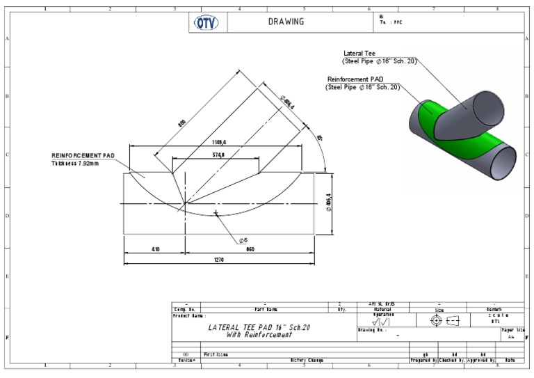 Lateral Tee Reinforcement Specifications | PDF | Equipment | Mechanical ...