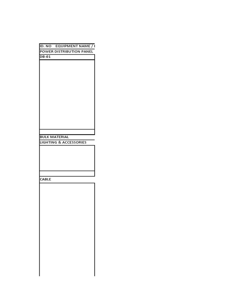MTO Electrical Equipment Inventory | PDF | Manufactured Goods ...