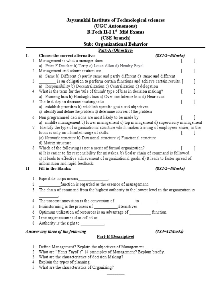 Jayamukhi Institute of Technological Sciences (UGC Autonomous) B.Tech ...