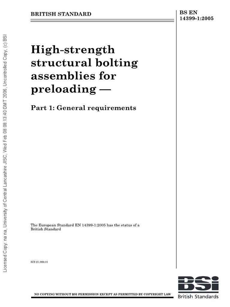 BS EN 14399-1 Genérale PDF | PDF | Economy Of Europe | Regulation