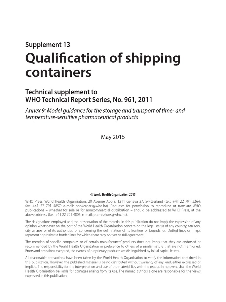 Qualification of Shipping Containers: Supplement 13 | PDF | Packaging ...