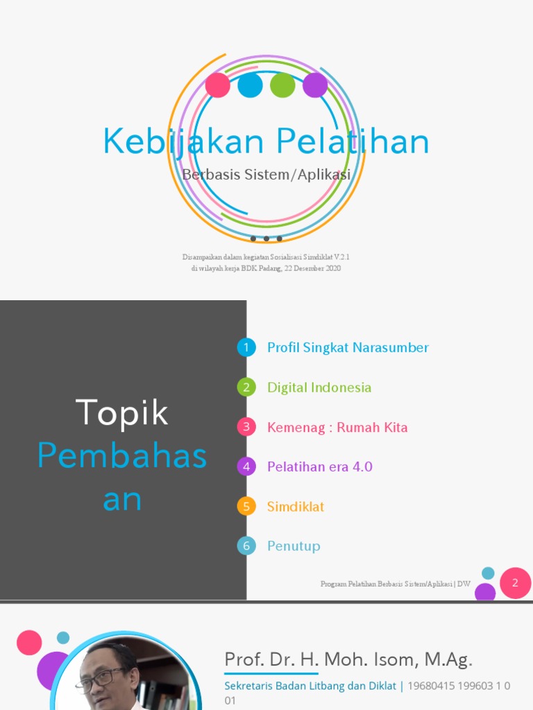 Kebijakan Pelatihan Simdiklat Era 4.0 | PDF