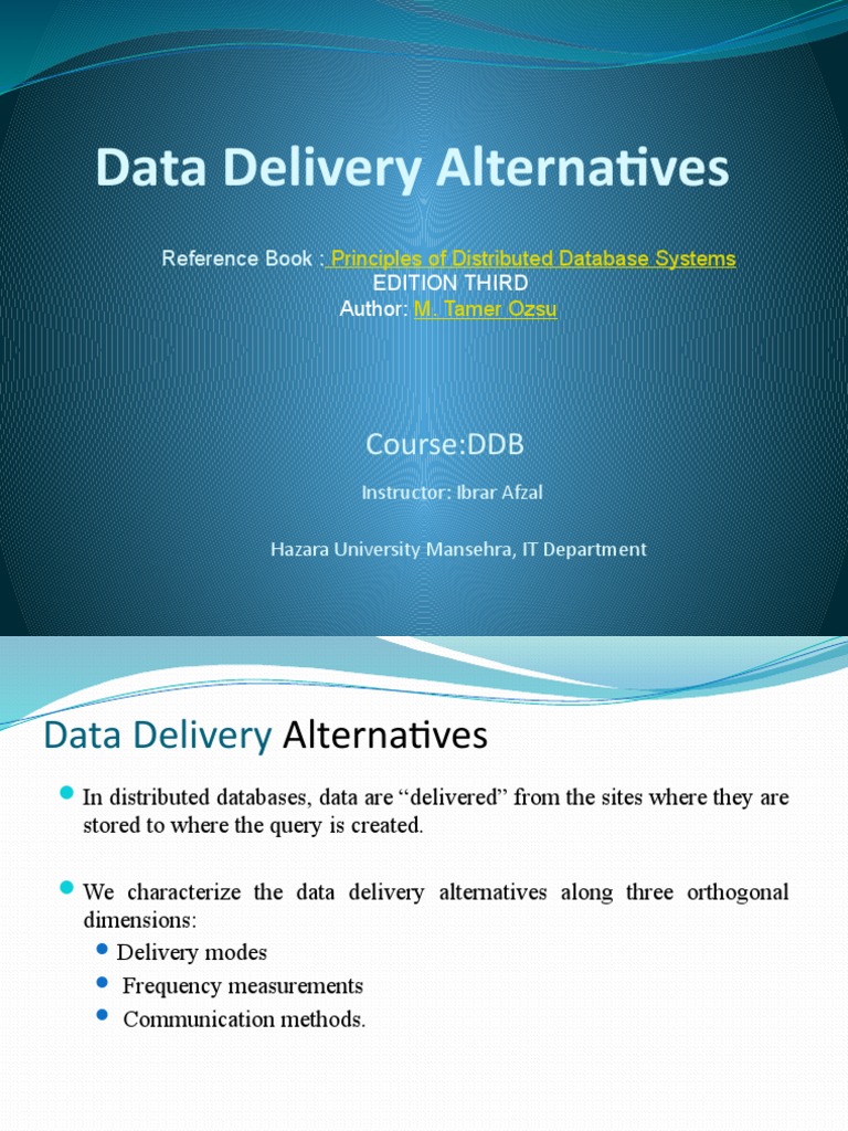 Data Delivery Alternative 3 | PDF | Server (Computing) | Client (Computing)
