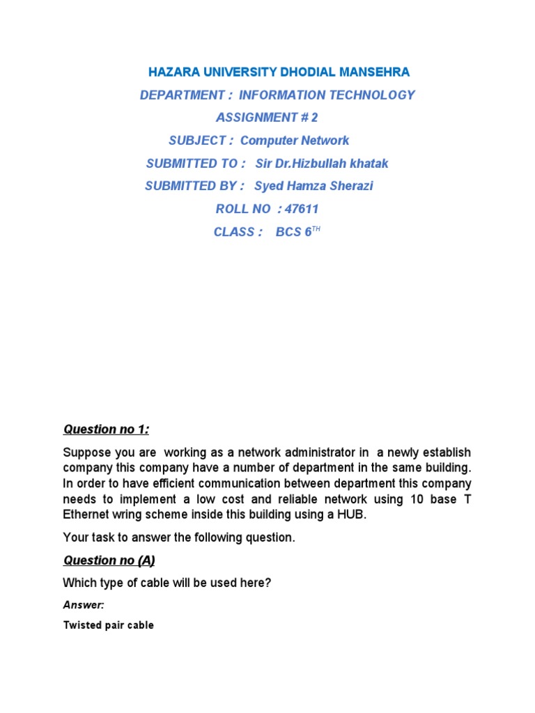 CN Assignment2 | PDF