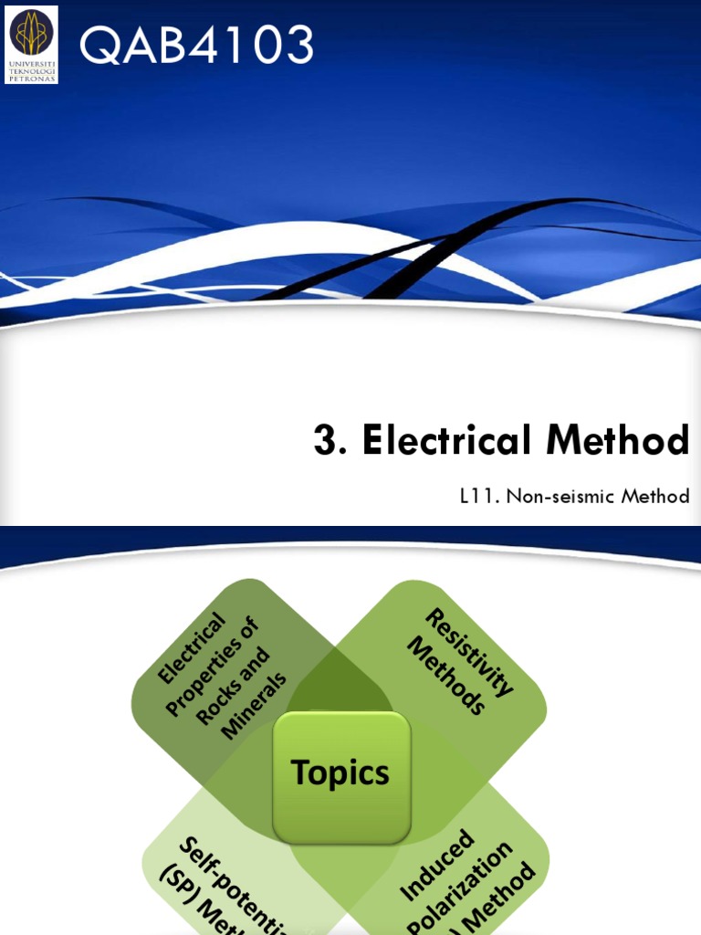 Electrical Method - Non Seismic Method | Download Free PDF ...