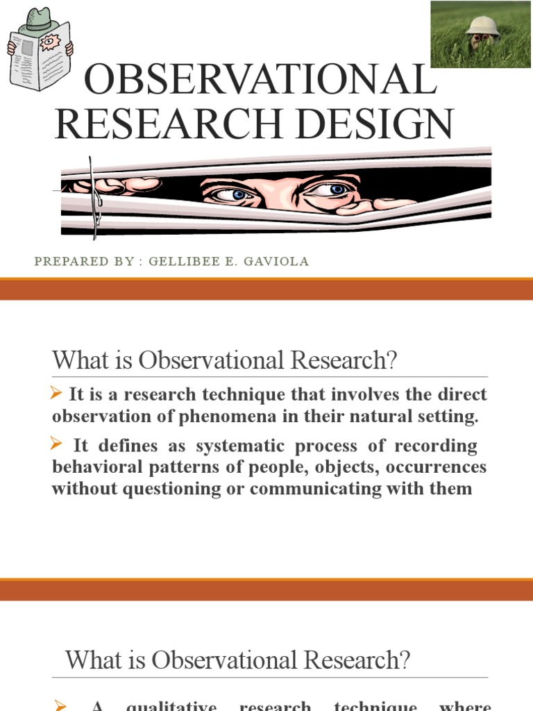 Observational Research Design | PDF | Observation | Research Design