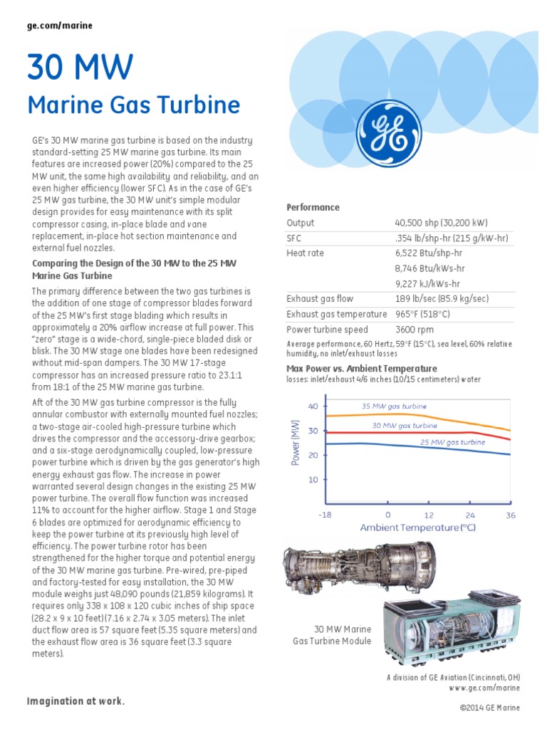 Datasheet 30mw | PDF | Turbine | Gas Turbine