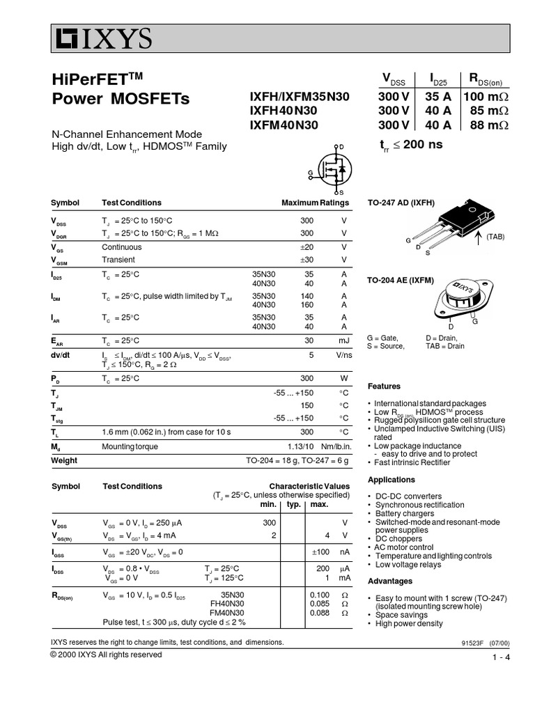 Datasheet | PDF | Rectifier | Electrical Components