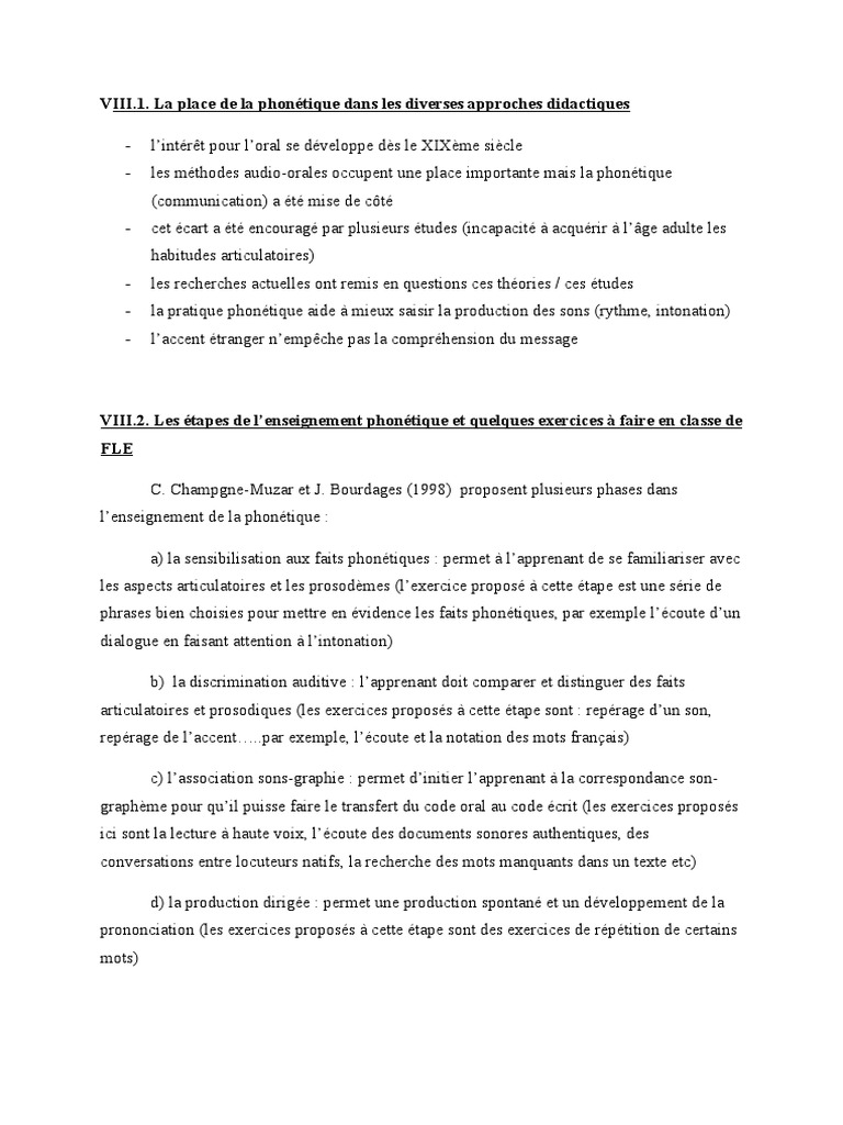 Enseigner la phonétique en FLE | PDF | Phonétique | Linguistique