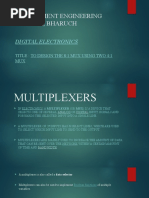 Circuit Diagram of 8 X 1 Multiplexer (MUX) :: Object | PDF | Teaching ...