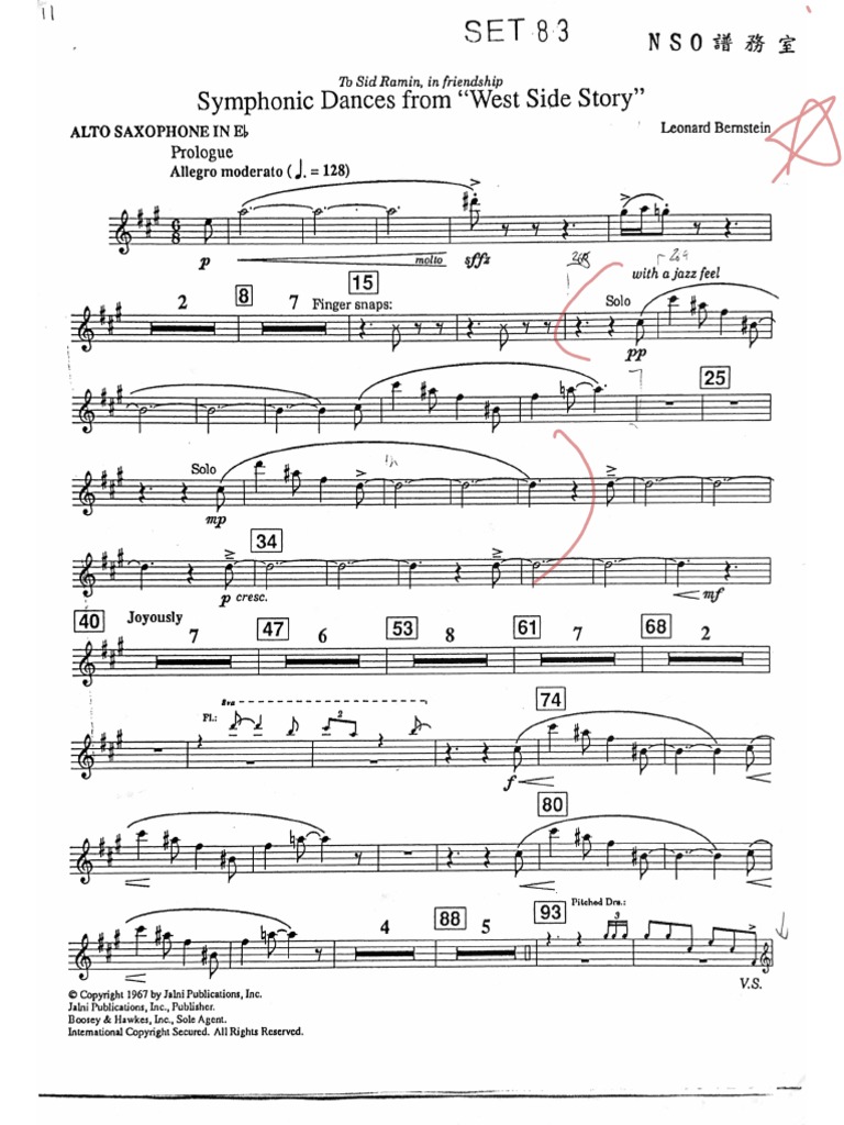 Symphonic Dances From "West Side Story" Leonard Bernstein PDF | PDF