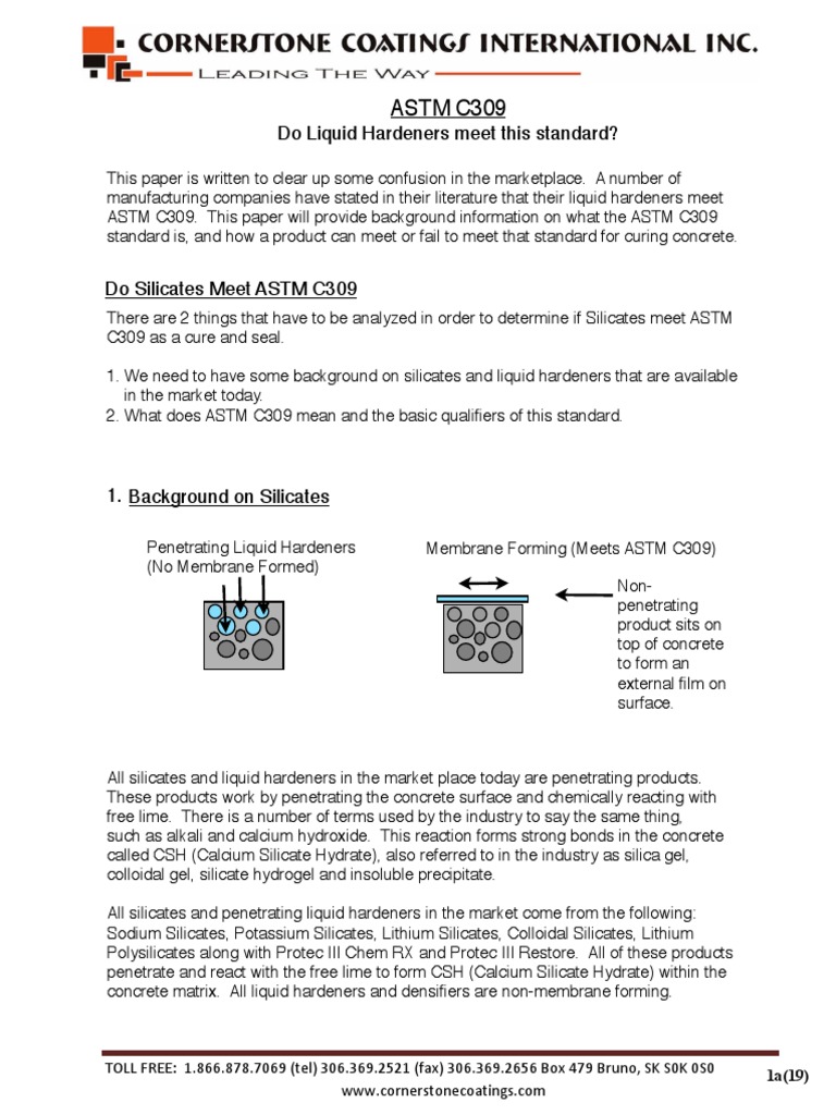 About Curing Compound | PDF | Silicate | Concrete