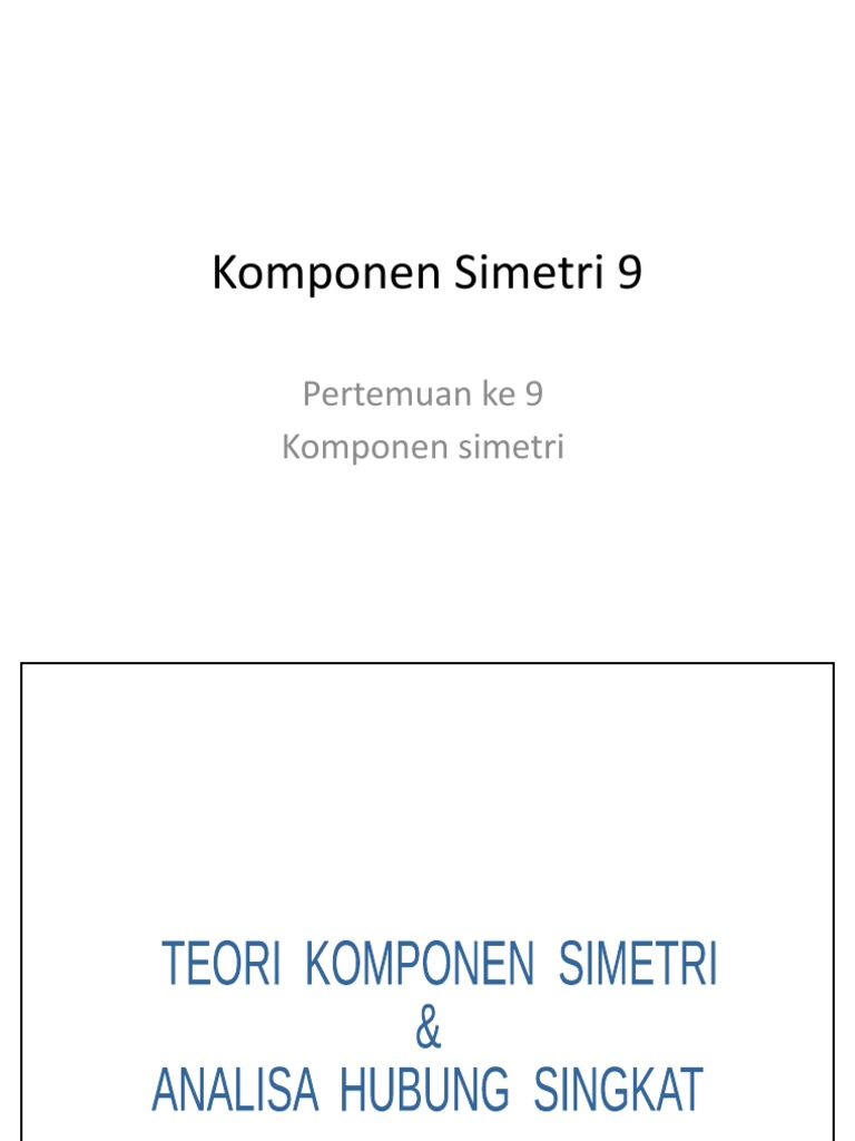 Komponen Simetri 9 | PDF