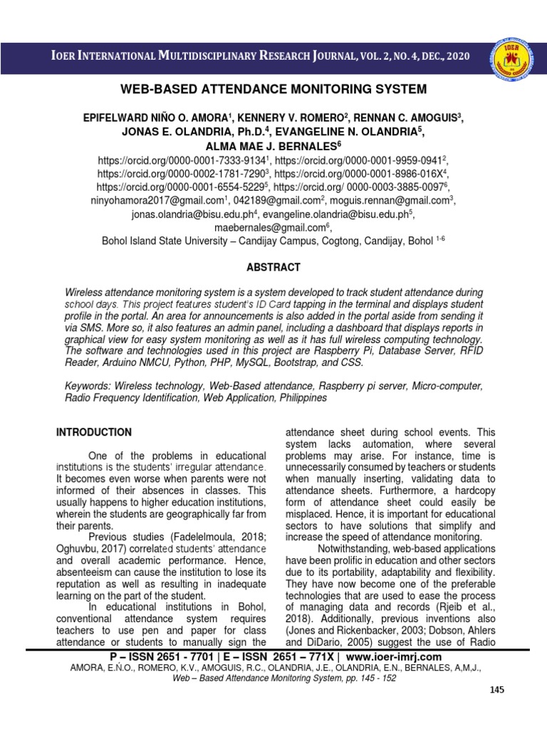 Web - Based Attendance Monitoring System | PDF | Scrum (Software Development) | Use Case