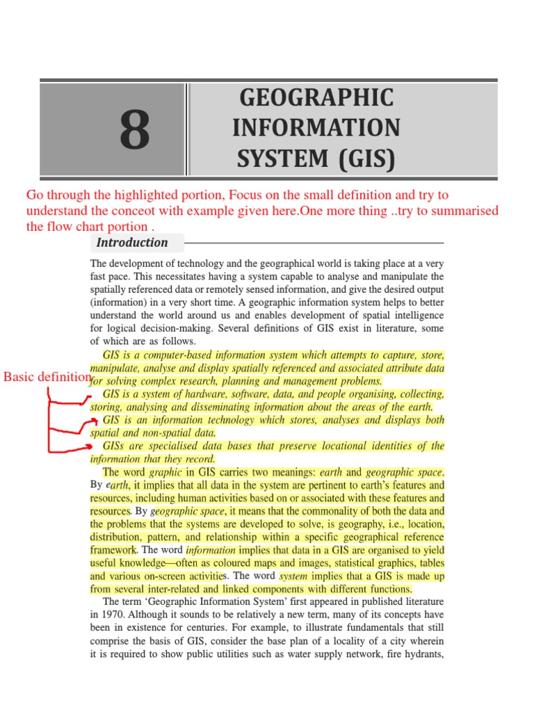 GIS Notes PDF | PDF | Geographic Information System | Spatial Analysis
