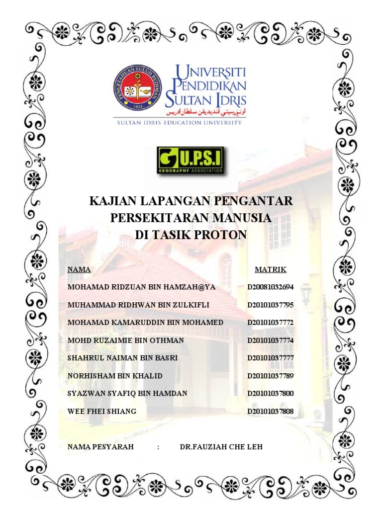Report Tasik Proton | PDF