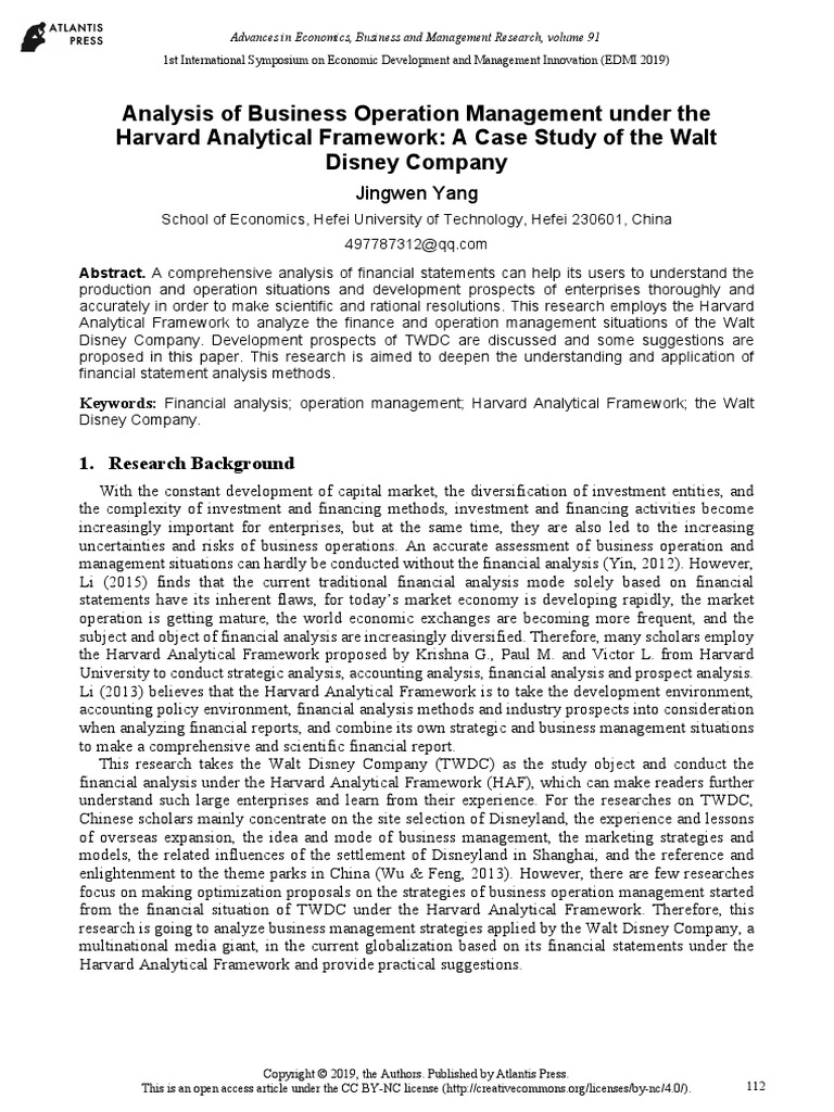 Walt Disney Management Accounting | PDF | The Walt Disney Company ...