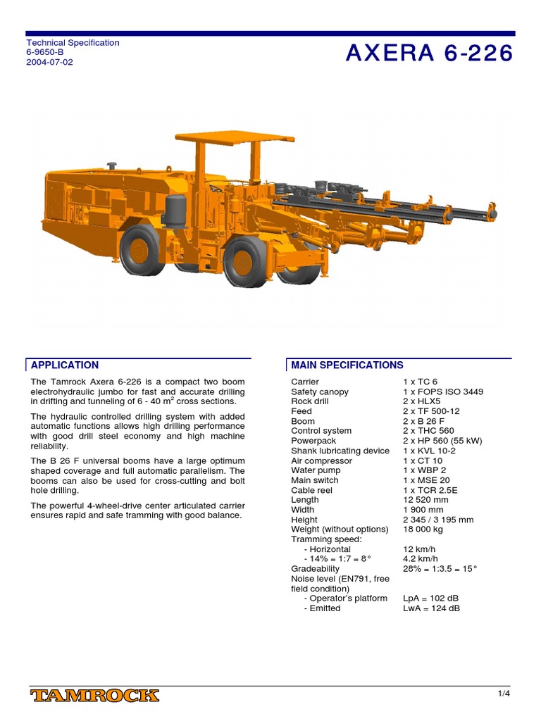 AXERA 6-226: Technical Specification 6-9650-B 2004-07-02 | PDF | Pump ...
