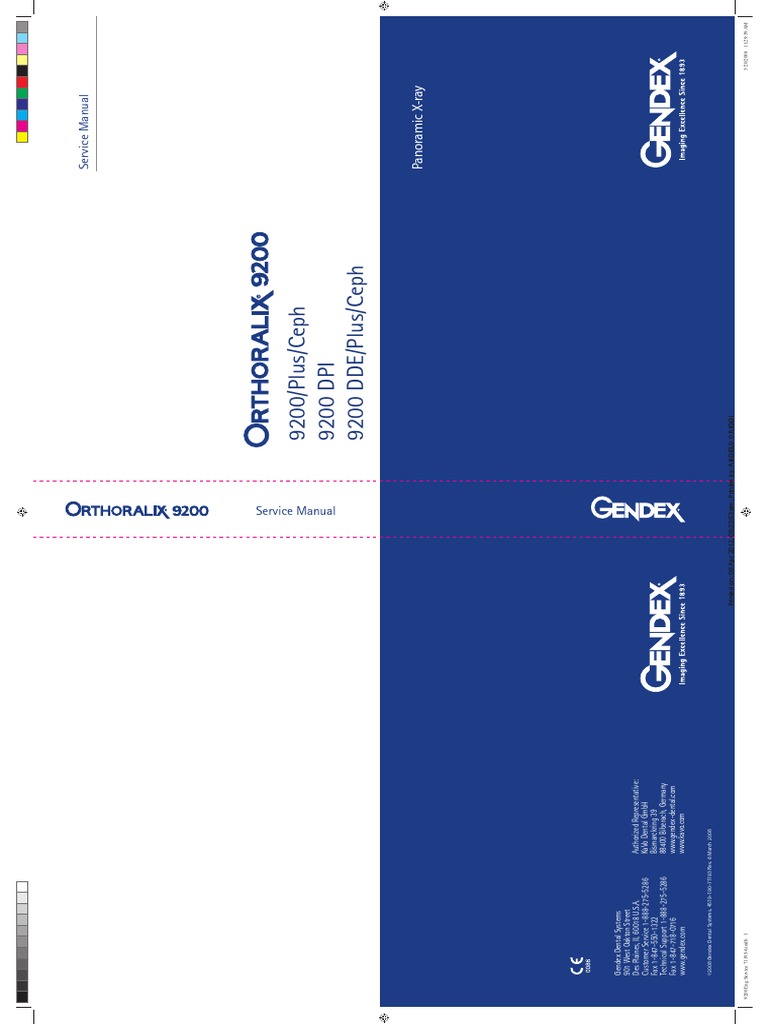 GENDEX 9200,9200 DDE - Service Manual - EN PDF | PDF | Imaging | Radiology