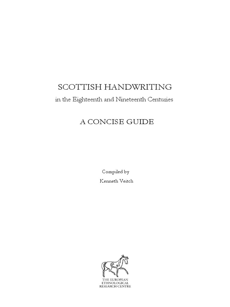 Scottish Handwriting A Concise Guide | PDF | Penny | Letter Case