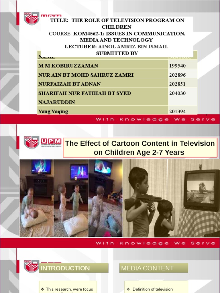 The Influence of Cartoon Content on Children's Development: Examining ...