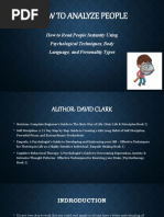 Read People Like a Book: Key Insights | PDF