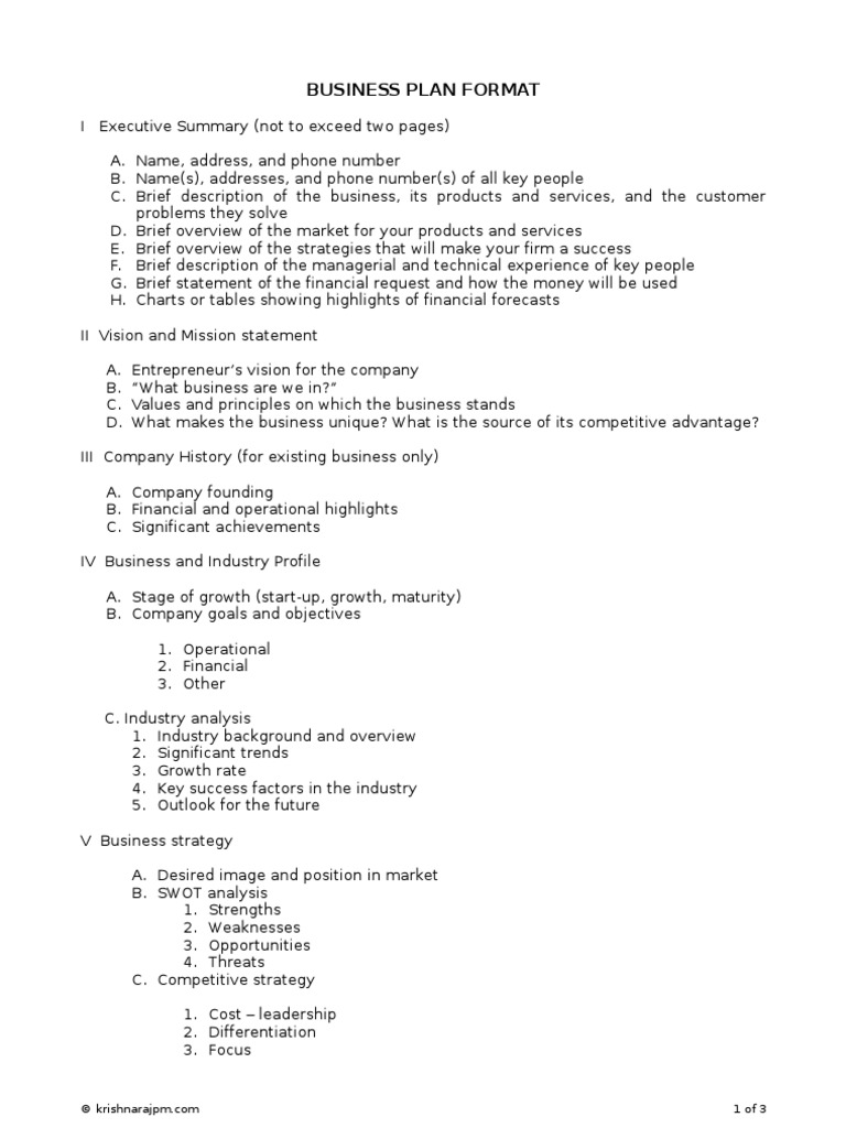 Business Plan | PDF