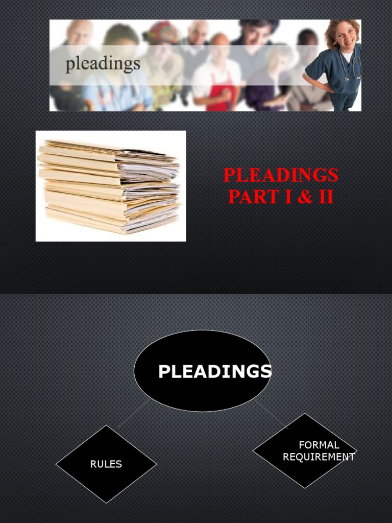 Essential Elements of Pleadings | PDF | Pleading | Lawsuit