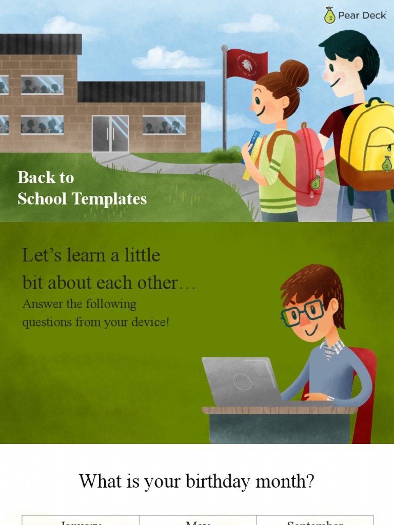 Back To School With Pear Deck! | PDF