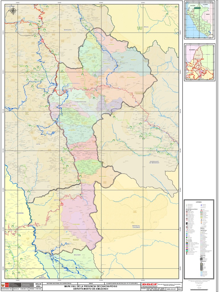 Mapa Vial de Chachapoyas y Distritos | PDF