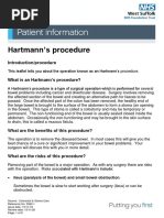 Hartmann's Procedure | PDF | Surgery | Colorectal Cancer