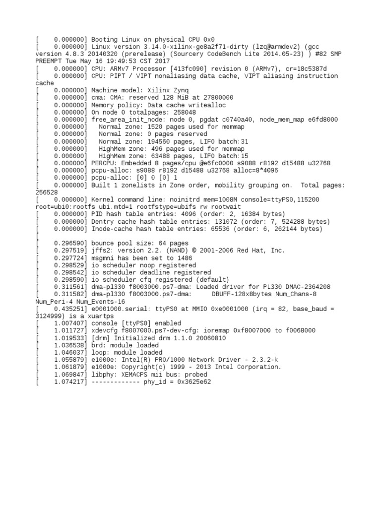 Kernel Log | PDF | Cpu Cache | Central Processing Unit