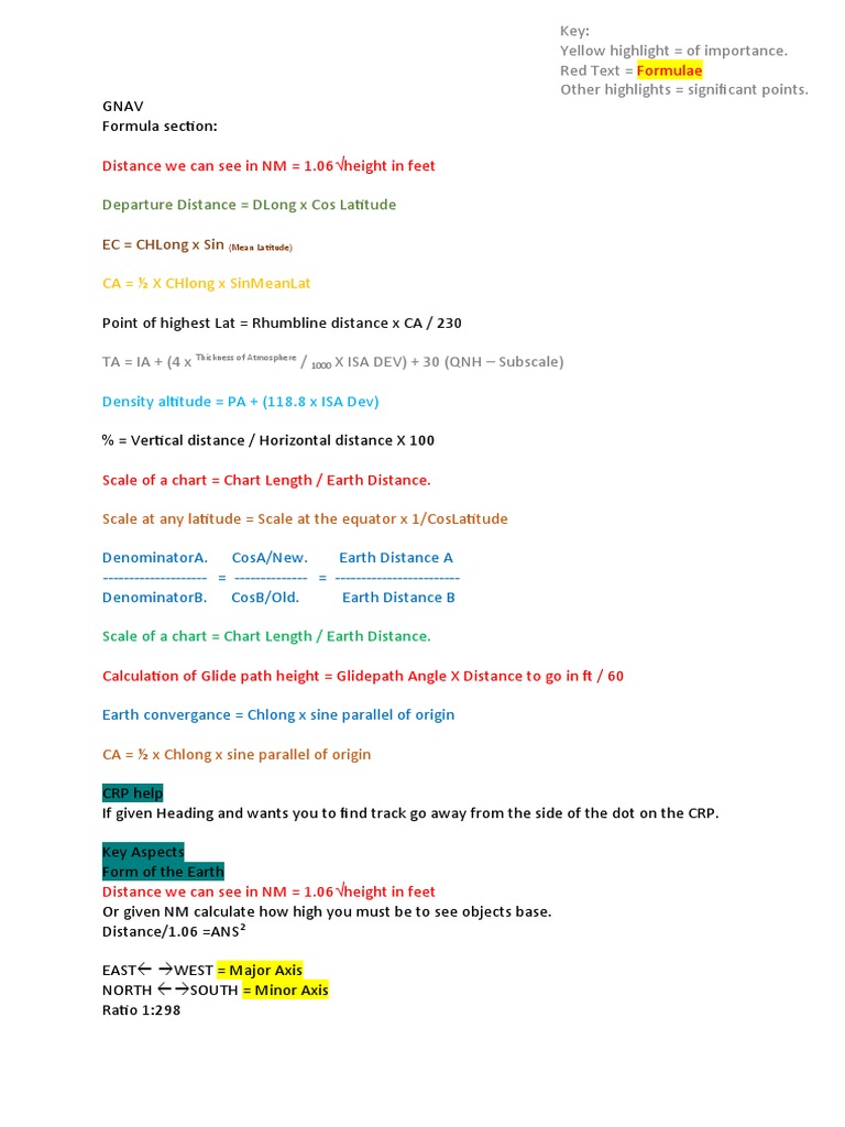 GNAV Sofar | PDF | Latitude | Compass