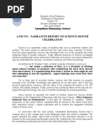 SchoolBased - Science Month Celebration-ACTIVITY-PROPOSAL | PDF | Science | Social Science