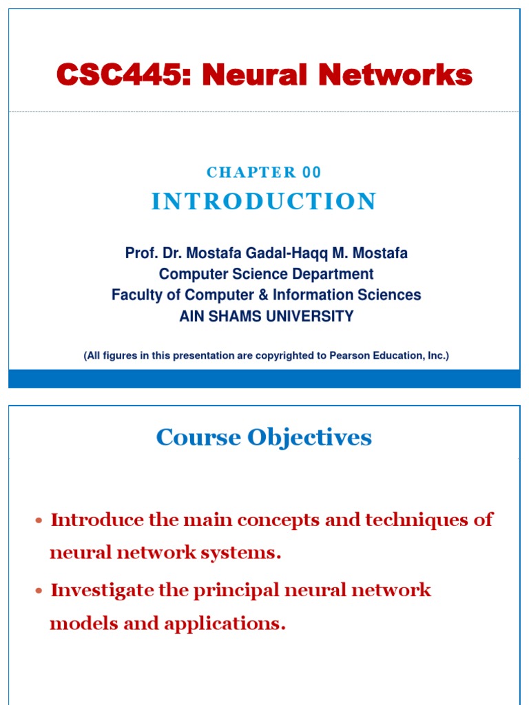 CSC445: Neural Networks | PDF | Artificial Neural Network | Axon