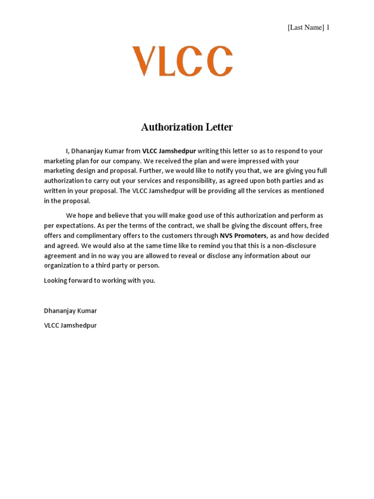 VLCC Authorization | PDF