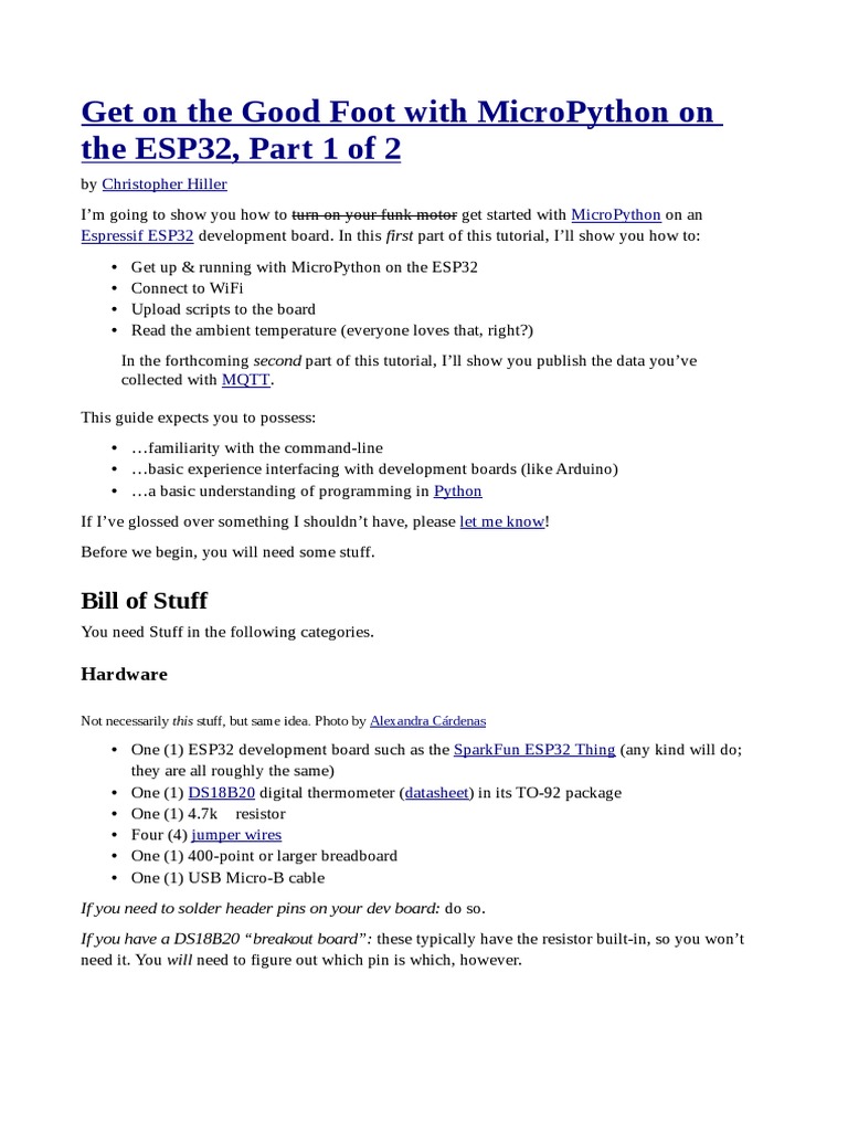 MQTT Micropython PDF | PDF | Device Driver | Computer Engineering