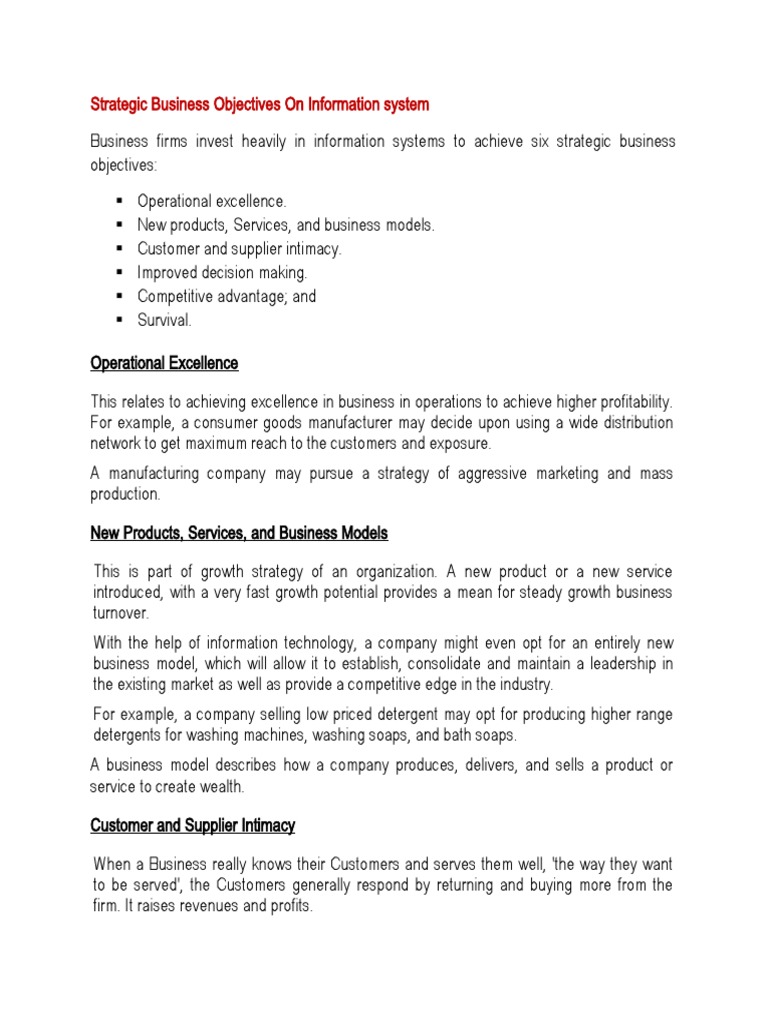 Mis (Chapter-1) | Download Free PDF | Strategic Management | Information System