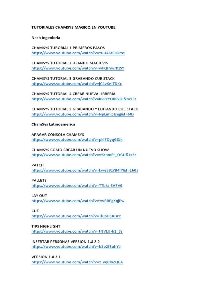 ChamSys MagicQ Tutorials | PDF | Business