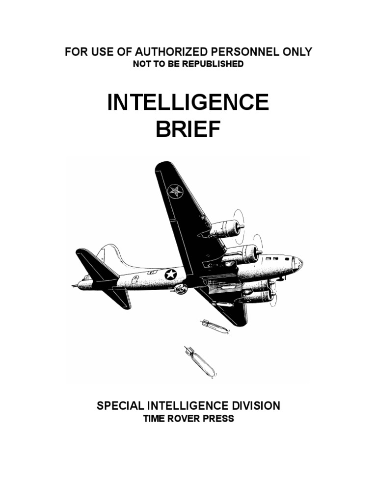 Intelligence Brief: For Use of Authorized Personnel Only | PDF ...