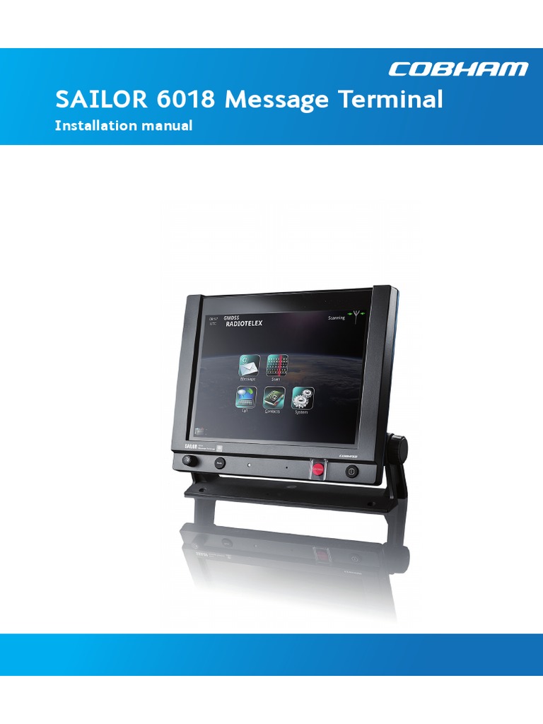 98 150478 A02 Installation Manual Sailor 6018 Message Terminal PDF ...