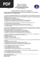 4th Quarter Exam in Esp8 | PDF