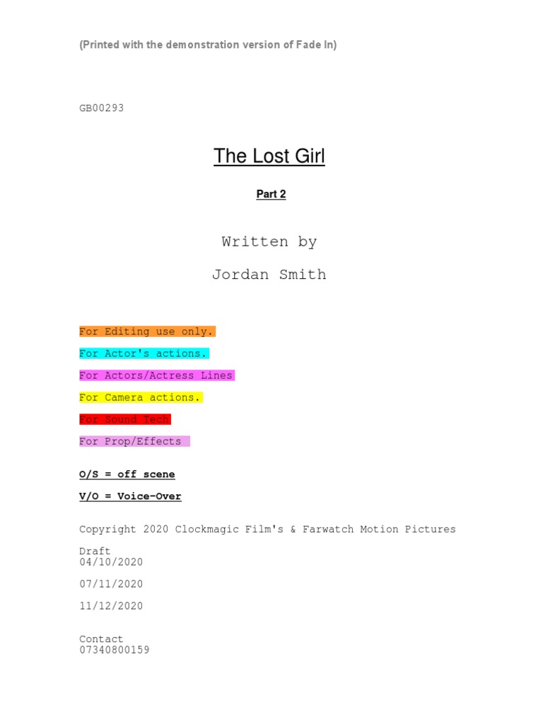 Lost Girl Part II | PDF