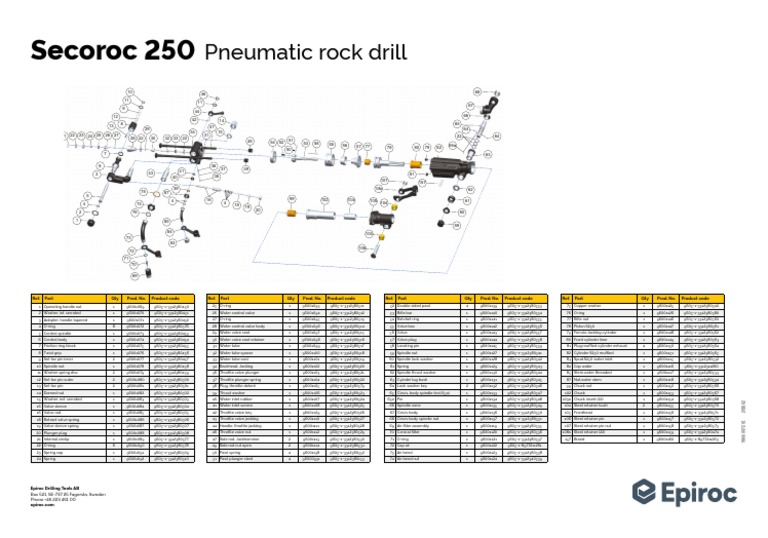 L Secoroc 250 Partes | PDF | Valve | Manufactured Goods