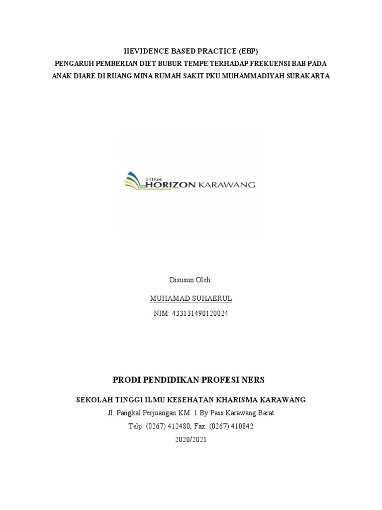 (Ebp) Terkom Tempe Pada Diare Anak | PDF