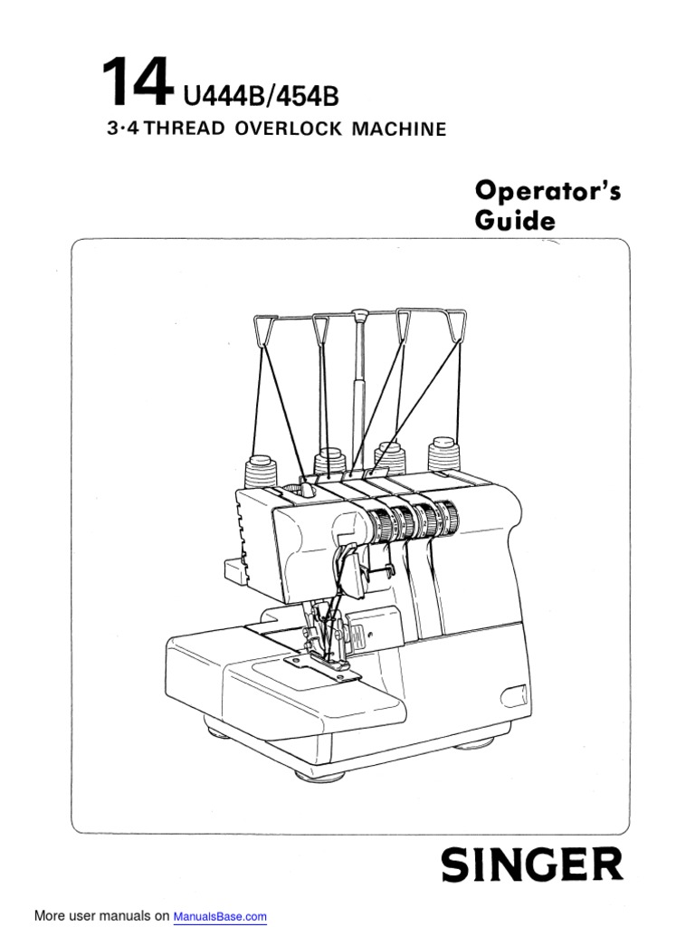 Singer Sewing Machine 14U454B | PDF